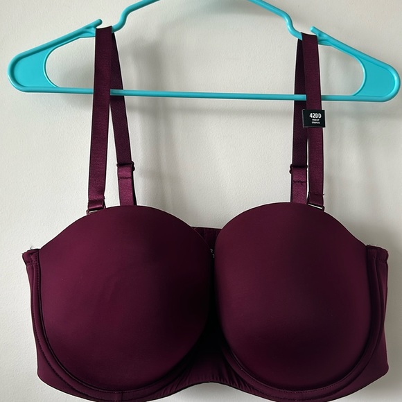 torrid | Intimates & Sleepwear | Torrid Burgundy Pushup Convertible ...
